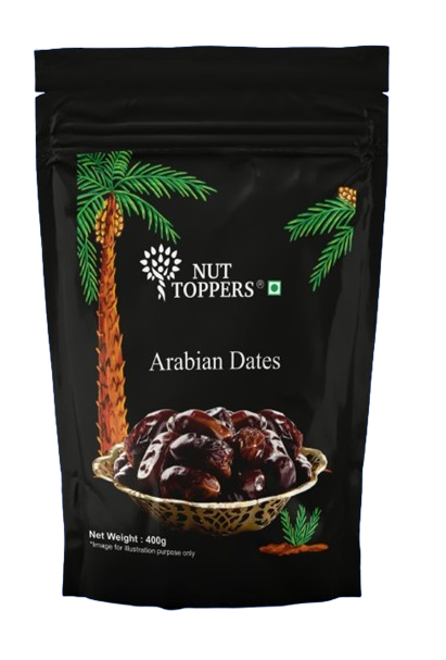 Nut Toppers Premium Saudi Arabian Dates (Khajur) Dry Fruits, 400 grams ...